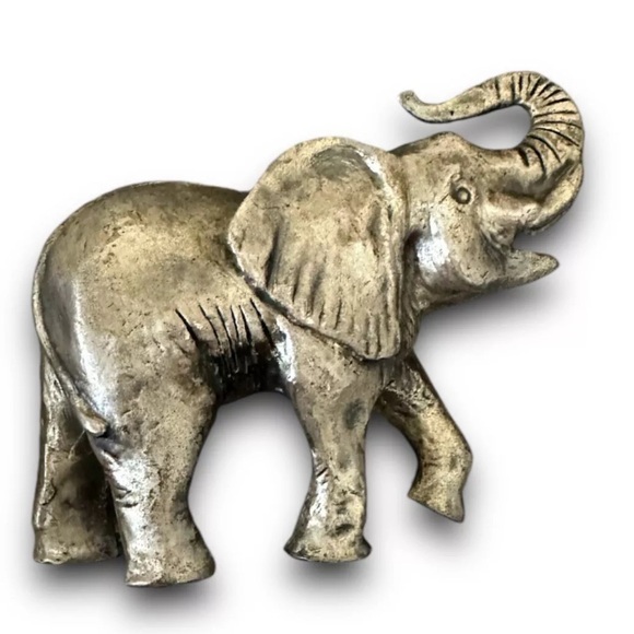 Accents | Vintage Pg Pewter Lucky Elephant Paperweight Handcrafted 1992 ...